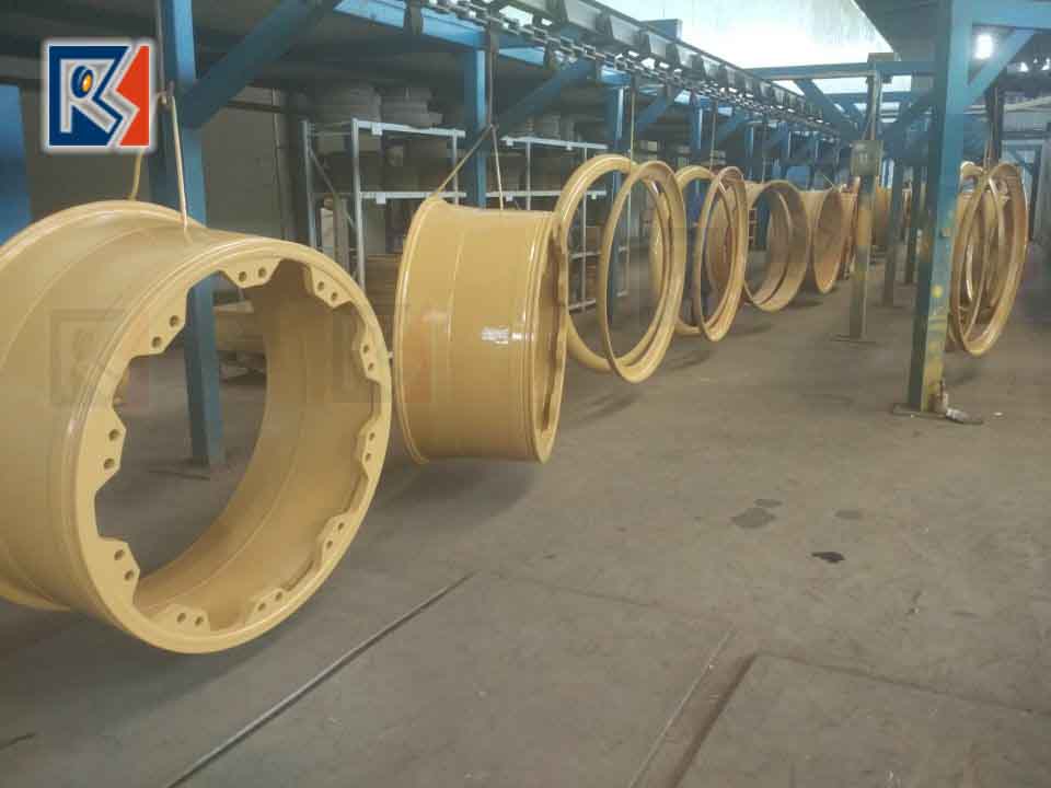 3Pcs 5Pcs 7Pcs OTR Multi-piece wheel rim assembly mounting and ...